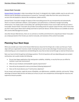 AWS Overview | PDF