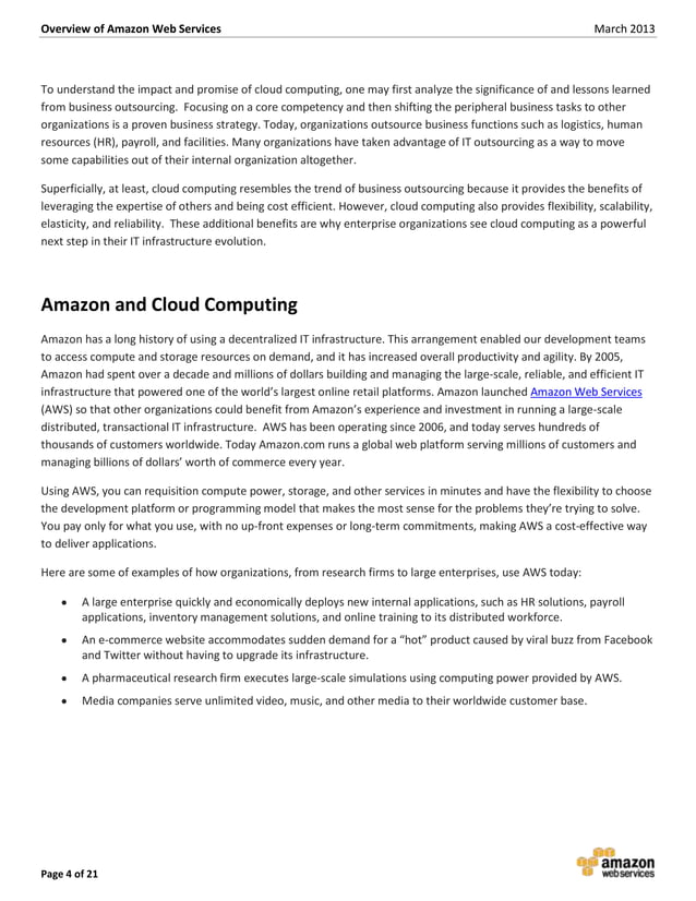 AWS Overview | PDF