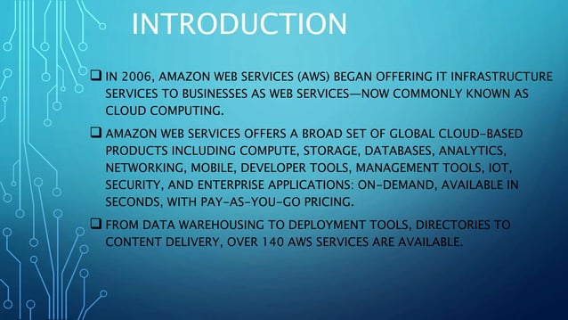 Aws overview | PPTX