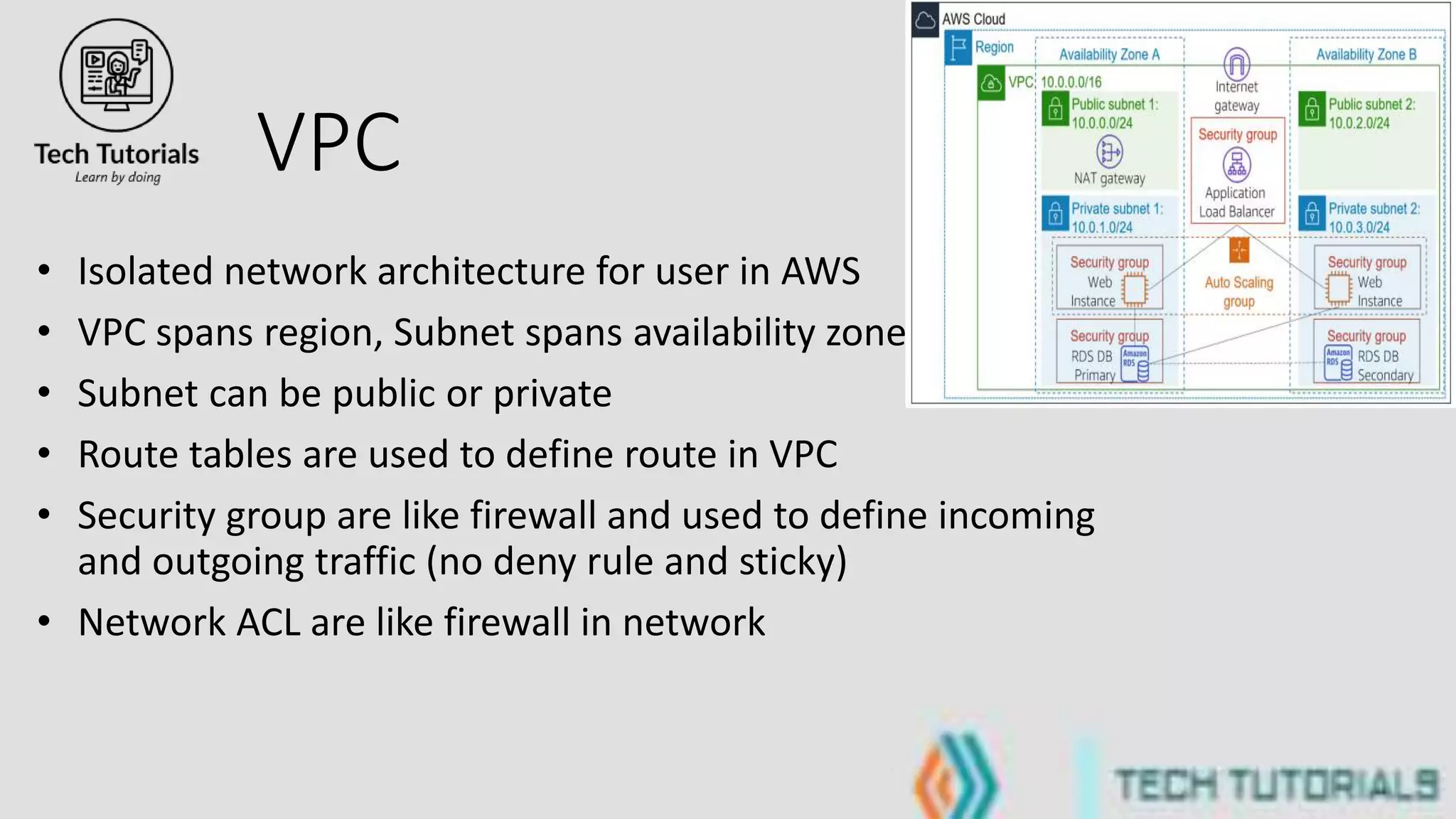 Brief theoretical overview on AWS Components | PPTX