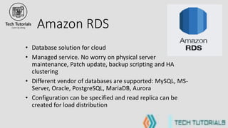 Brief theoretical overview on AWS Components | PPTX