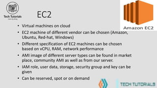 Brief theoretical overview on AWS Components | PPTX