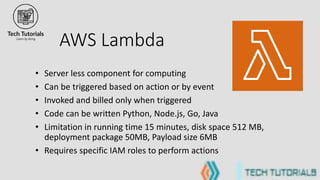 Brief theoretical overview on AWS Components | PPTX