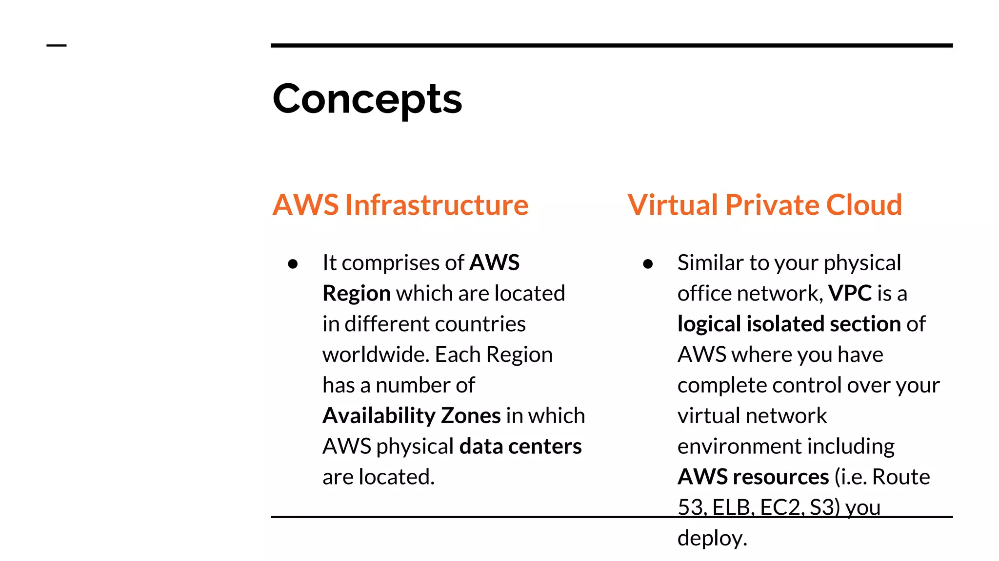 AWS Overview in a Single Diagram | PPTX