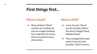 AWS Overview in a Single Diagram | PPTX
