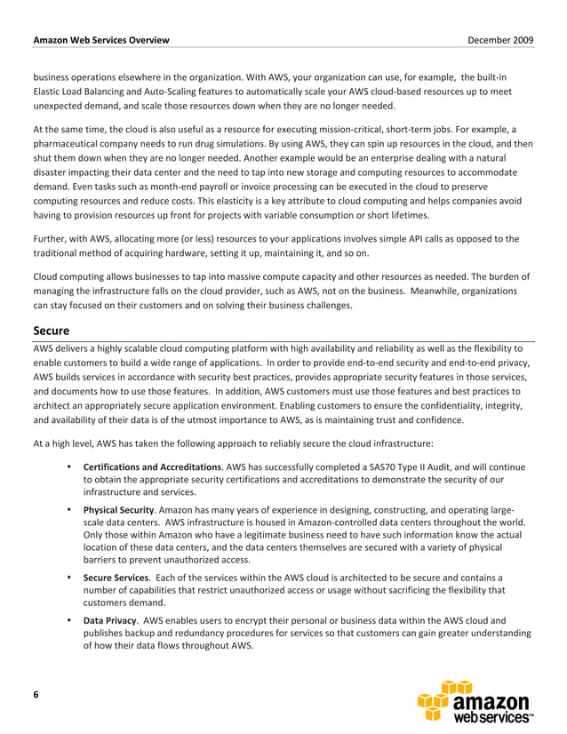 AWS Overview | PDF