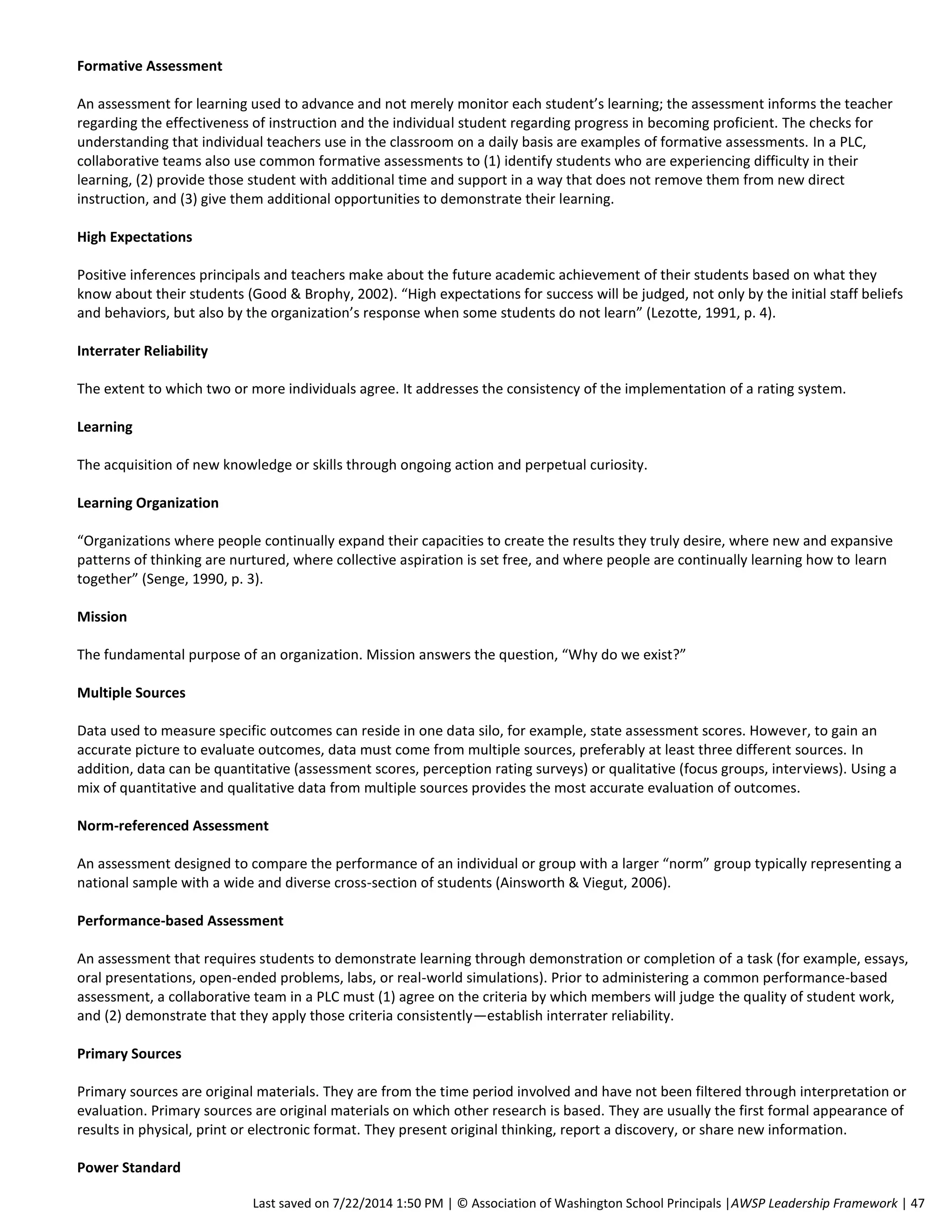 Awsp framework version_2.0 | PDF