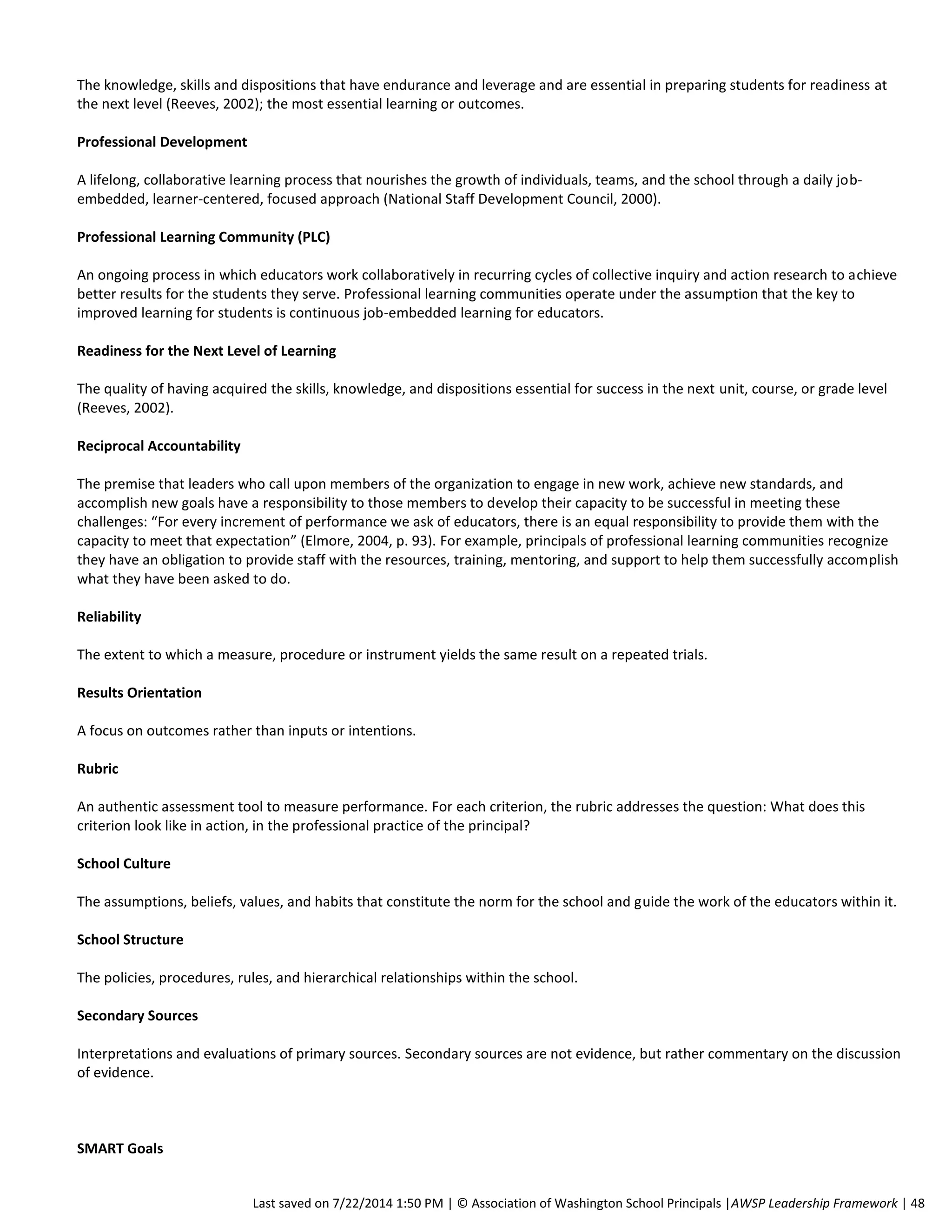 Awsp framework version_2.0 | PDF