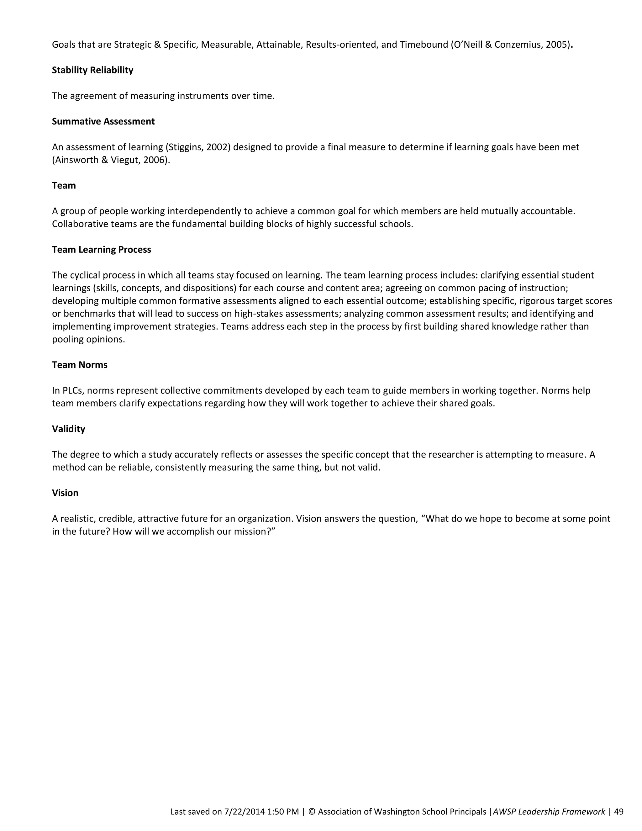 Awsp framework version_2.0 | PDF