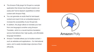 Amazon Polly for Drupal | PPTX