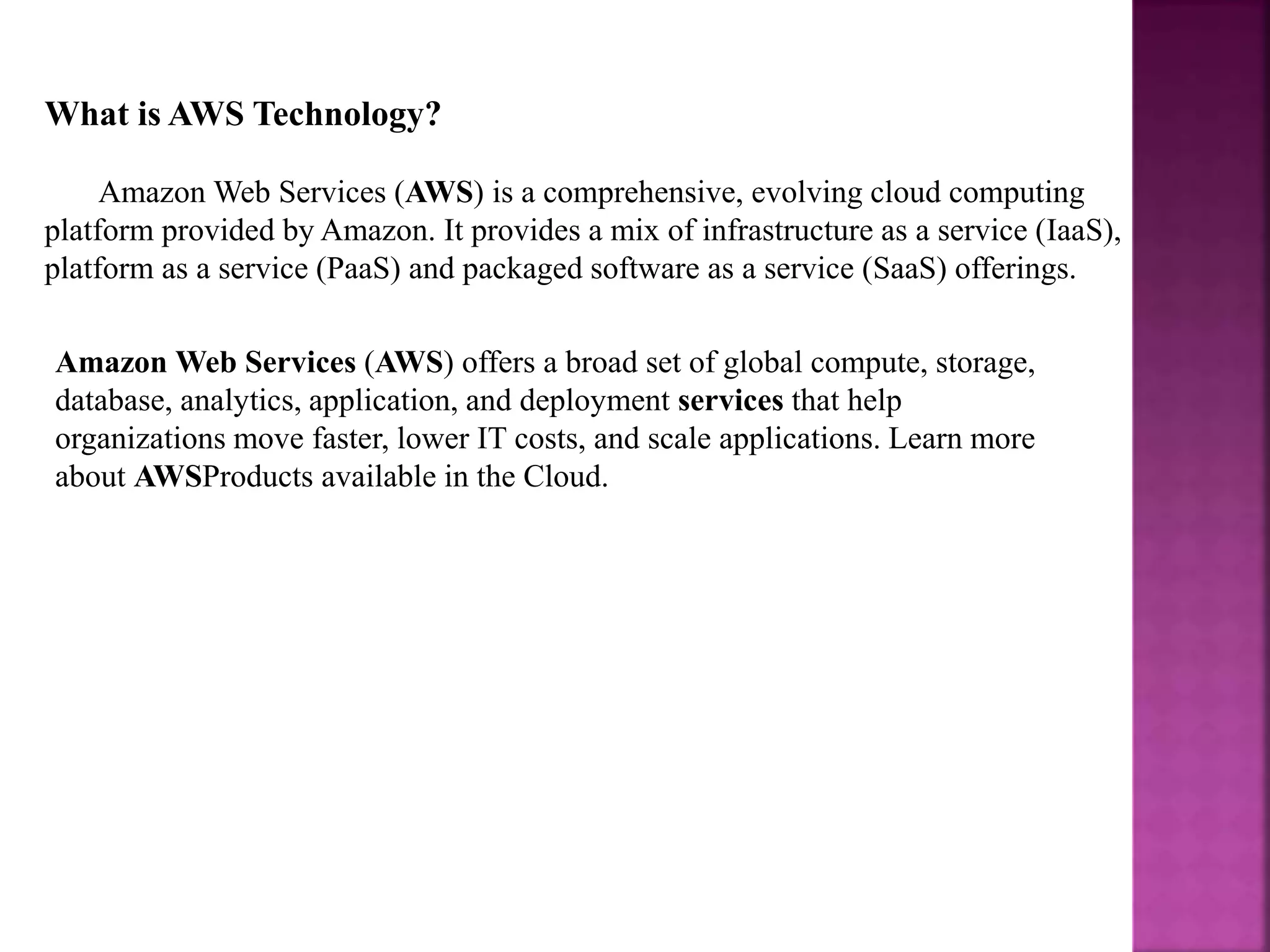 Aws ppt | PPTX