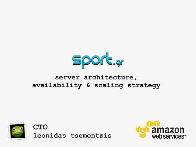 Server architecture & scaling strategy for a sports website | PPT