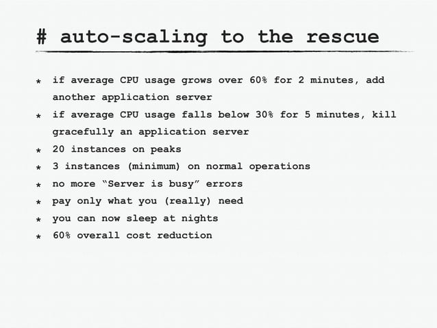 Server architecture & scaling strategy for a sports website | PPT