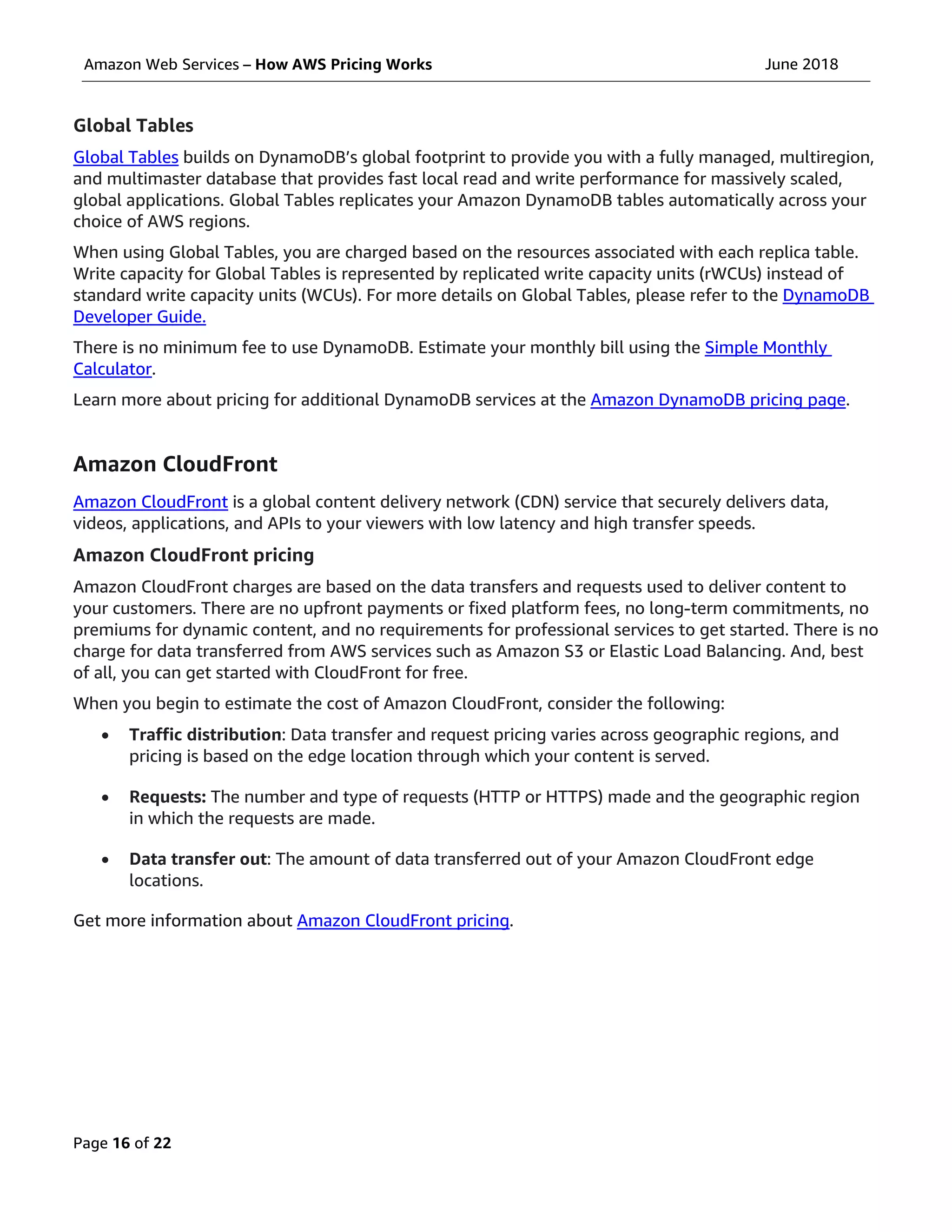 Aws pricing overview | PDF