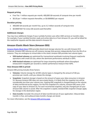 Aws pricing overview | PDF