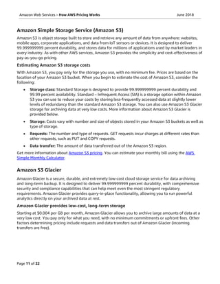 Aws pricing overview | PDF