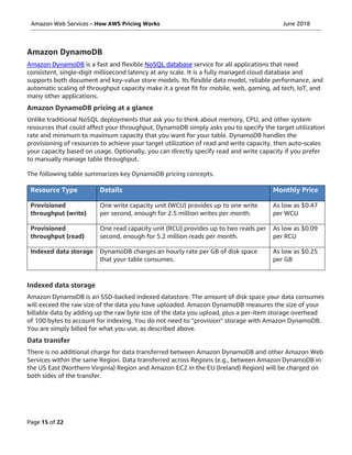 Aws pricing overview | PDF