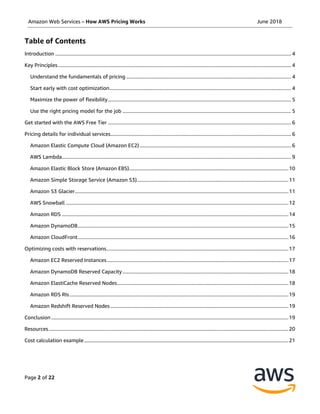 Aws pricing overview | PDF