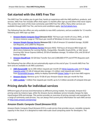 Aws pricing overview | PDF
