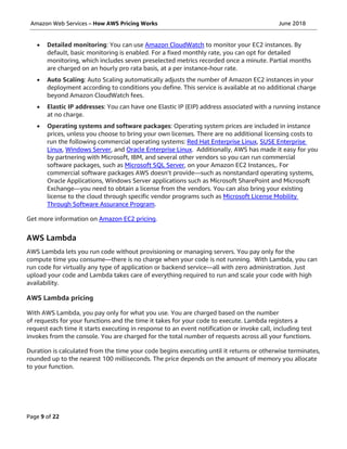 Aws pricing overview | PDF