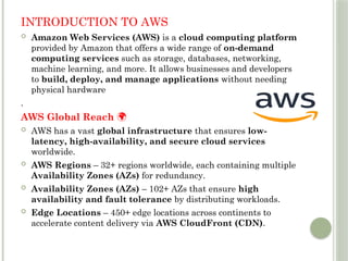 AWS & project for ece final year project | PPT