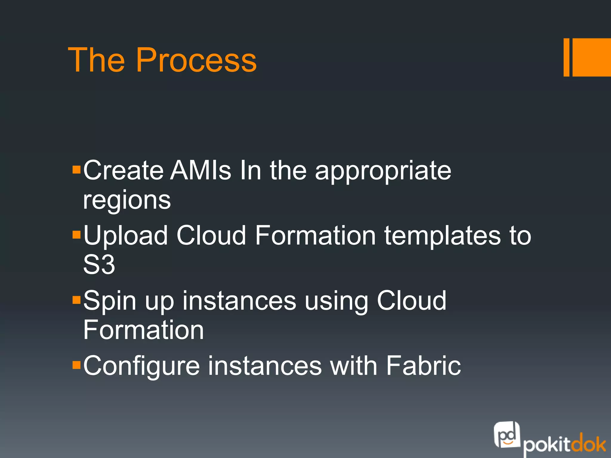 Real World AWS Deployment With Boto, Fabric, and Cloud Formation | PPTX