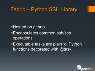 Real World AWS Deployment With Boto, Fabric, and Cloud Formation | PPTX