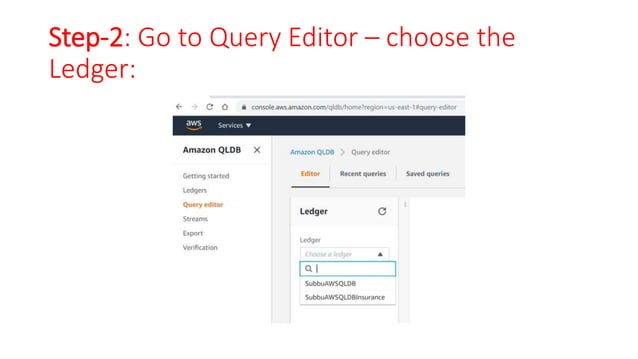 AWS Amazon Quantum Ledger Database (QLDB) | PPT