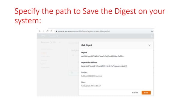 AWS Amazon Quantum Ledger Database (QLDB) | PPT