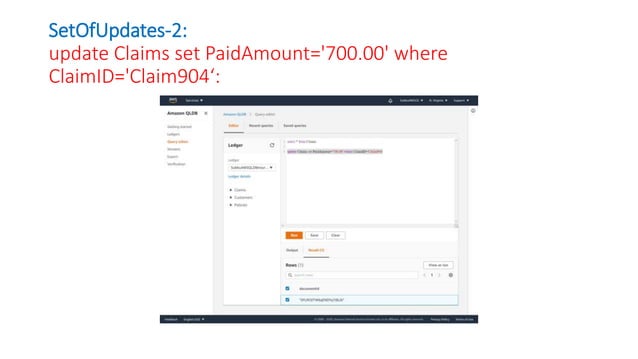 AWS Amazon Quantum Ledger Database (QLDB) | PPT