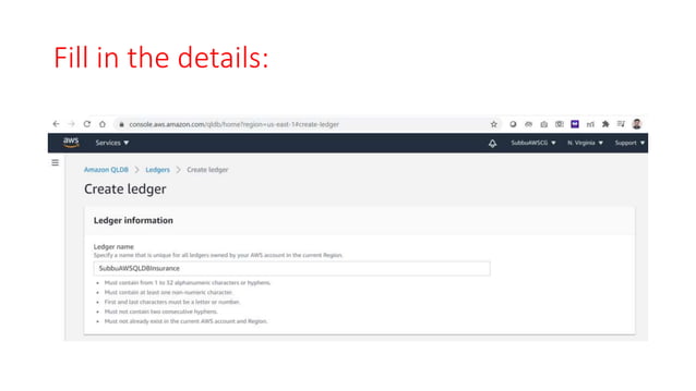 AWS Amazon Quantum Ledger Database (QLDB) | PPT