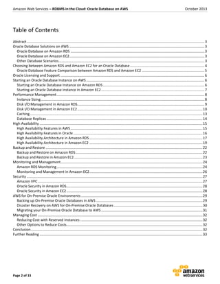 Aws rdbms oracle | PDF | Cloud Computing | Internet