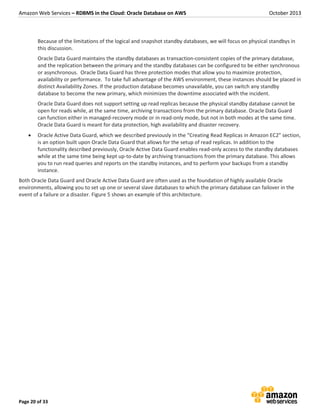 Aws rdbms oracle | PDF | Cloud Computing | Internet