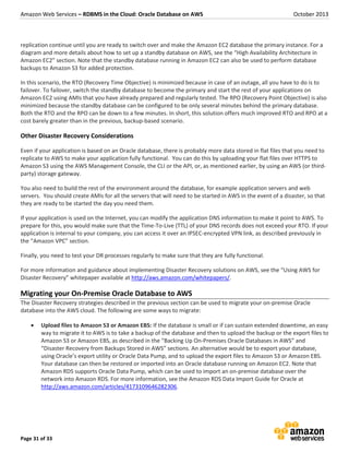 Aws rdbms oracle | PDF | Cloud Computing | Internet