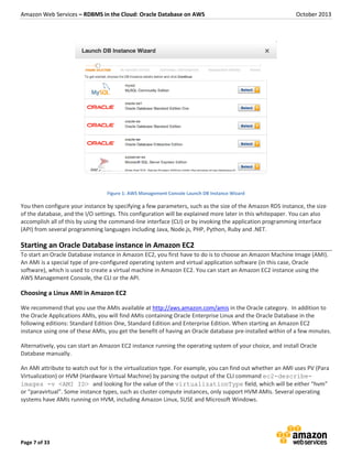 Aws rdbms oracle | PDF | Cloud Computing | Internet