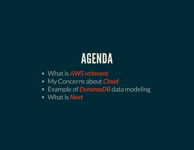 Aws re invent 2014 feedback | PPT