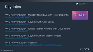 AWS reInvent 2019 Trip Report | PPT