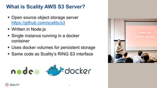 AWS re:Invent 2016 - Scality's Open Source AWS S3 Server | PPT