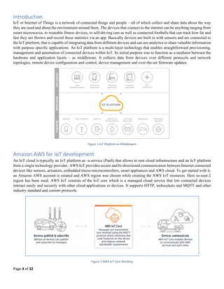AWS IoT project | PDF | Cloud Computing | Internet