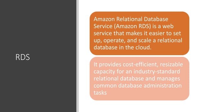 AWS database services | PPTX