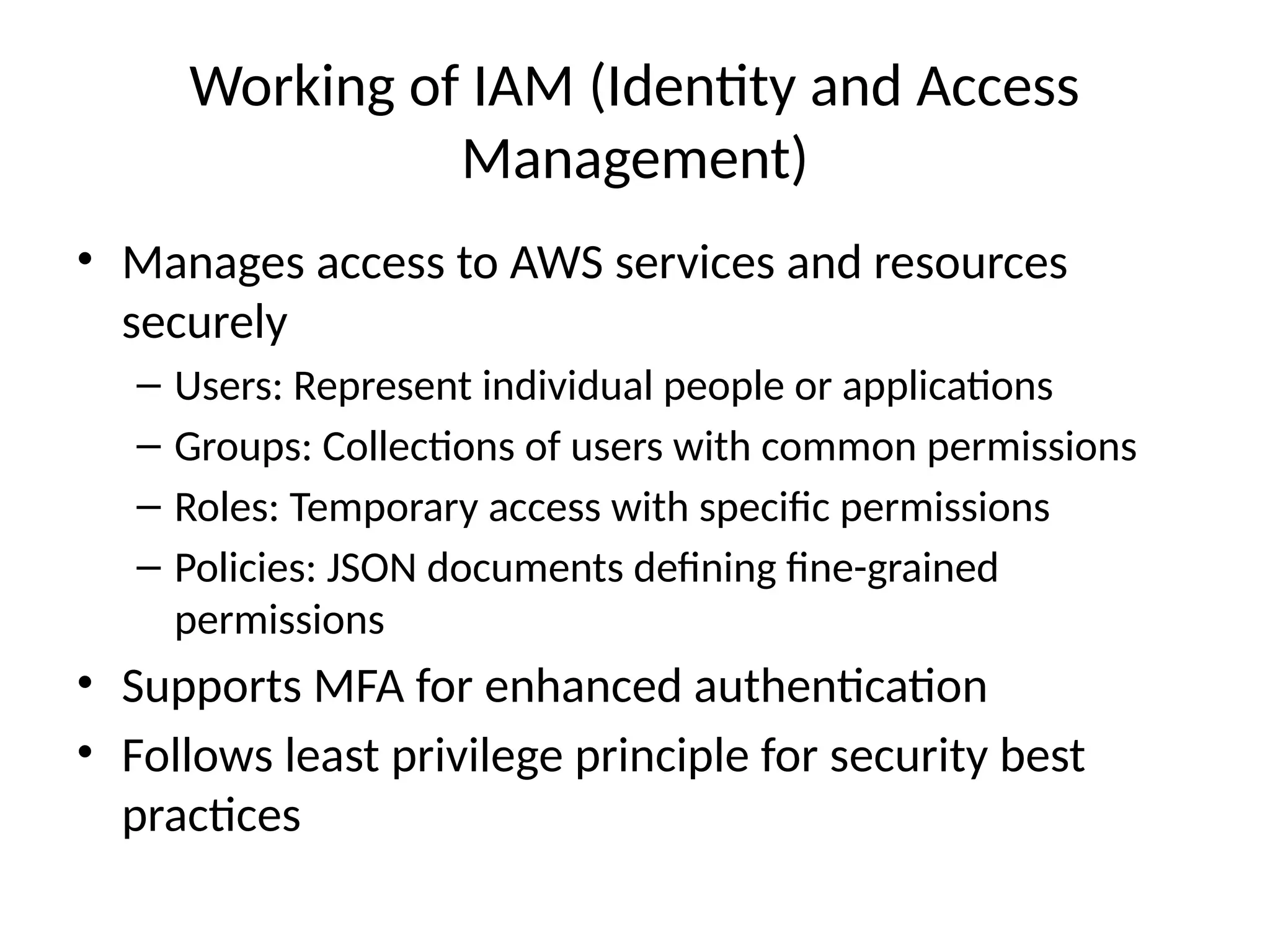 Security Groups Auto Scaling Elastic Load Balancing Elb Iam
