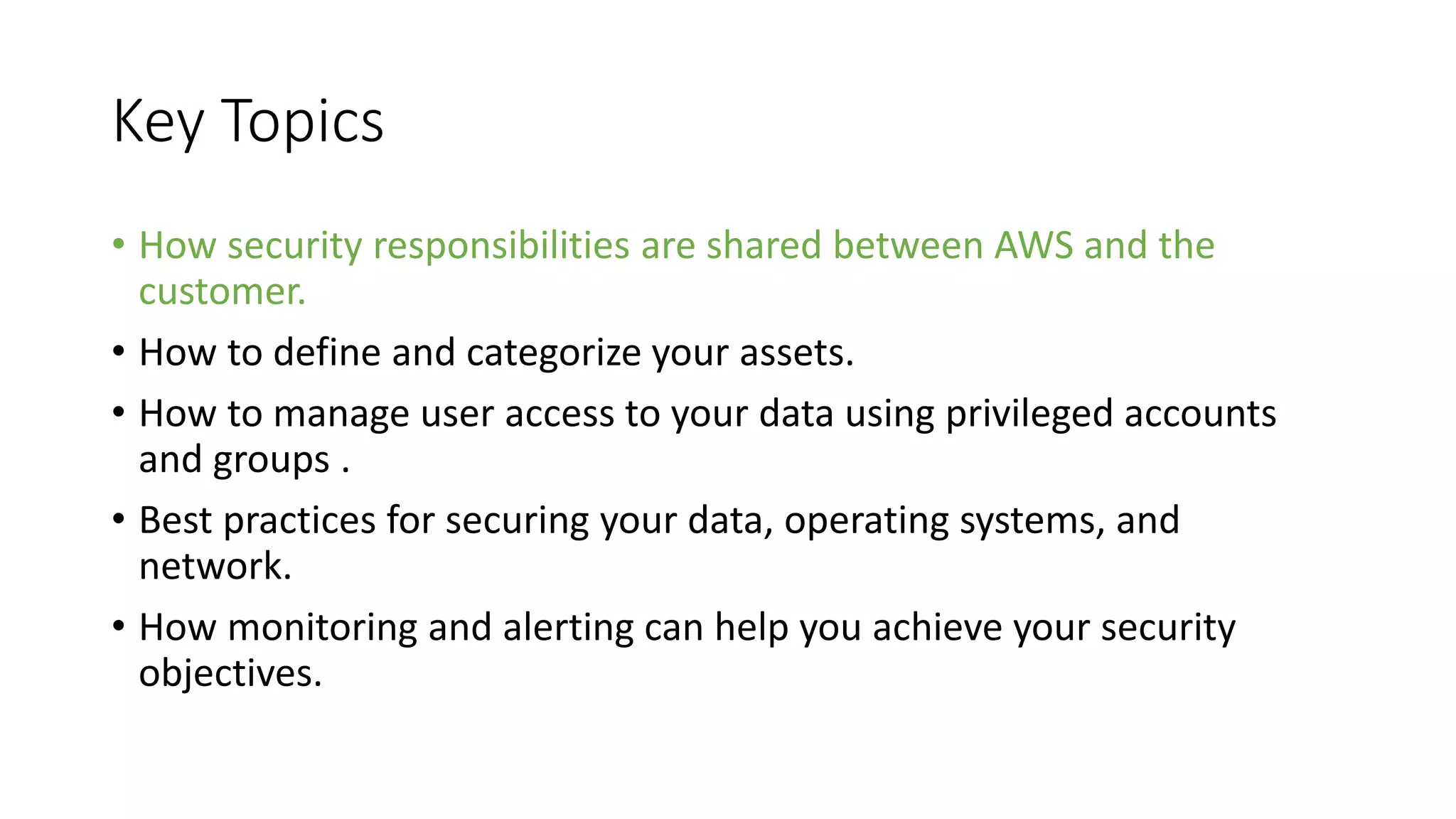Aws security best practices | PPTX