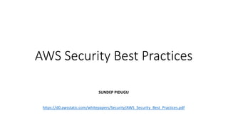 Aws security best practices | PPTX