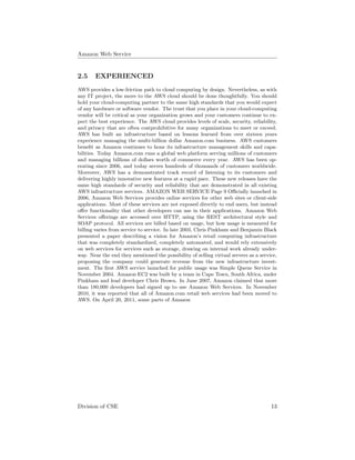 Aws seminar report | PDF