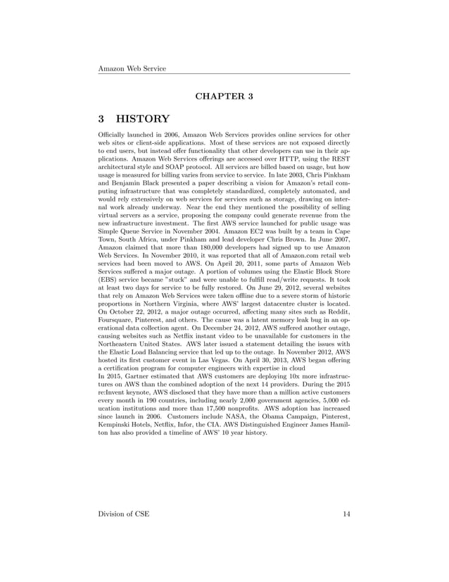 Aws seminar report | PDF