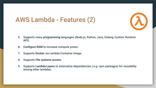 AWS Serverless Introduction | PPT