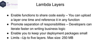 AWS Serverless with Lambda, ApiGateway | PPTX