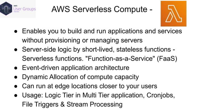 AWS Serverless with Lambda, ApiGateway | PPT