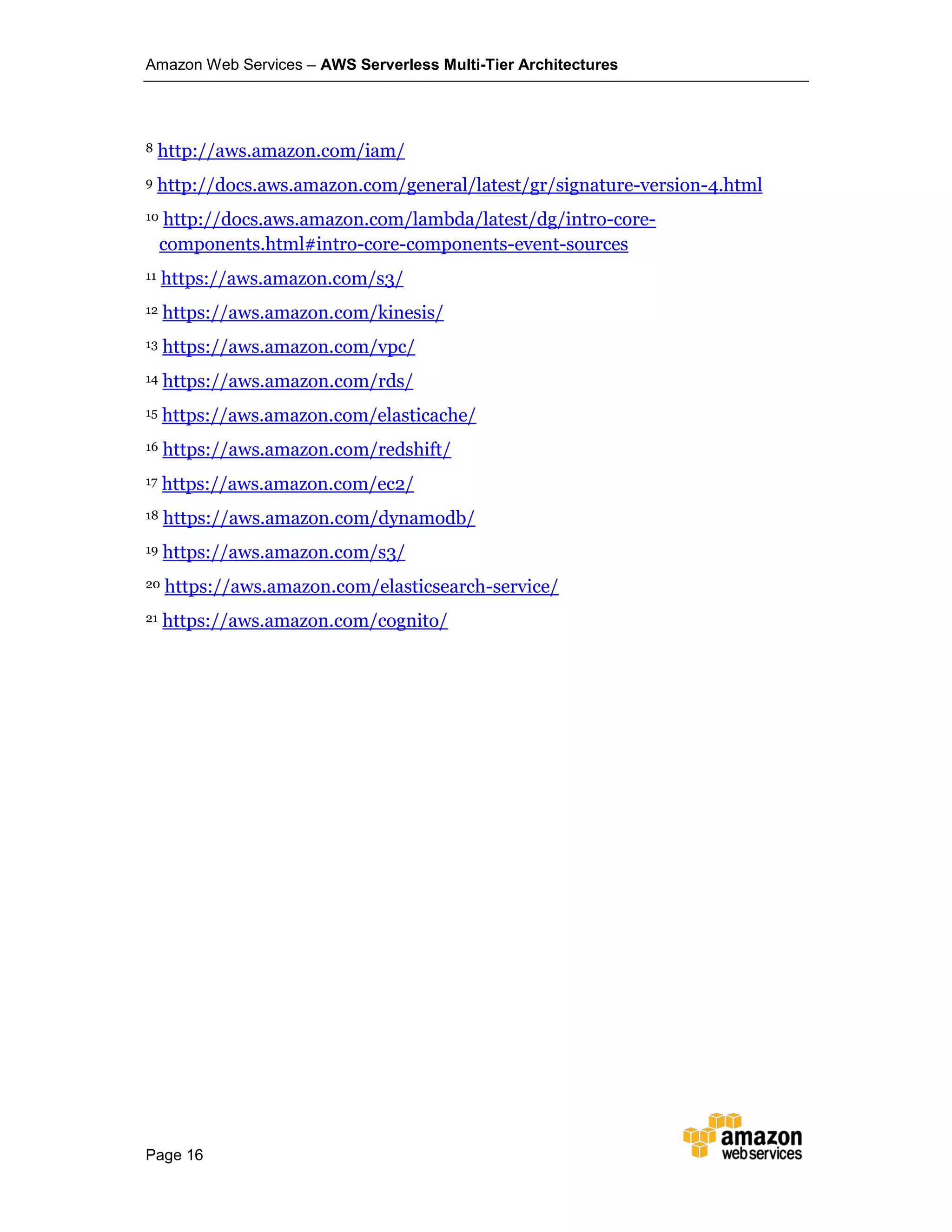 Aws Serverless Multi Tierarchitectures Pdf