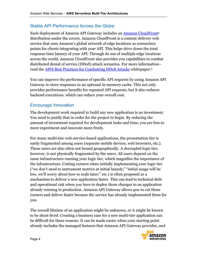 Aws serverless multi-tier_architectures | PDF